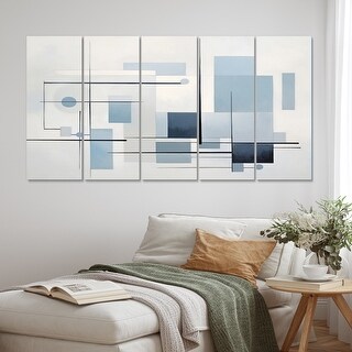 Designart "Grey Suprematism Geometric Synthesis II" Abstract ...