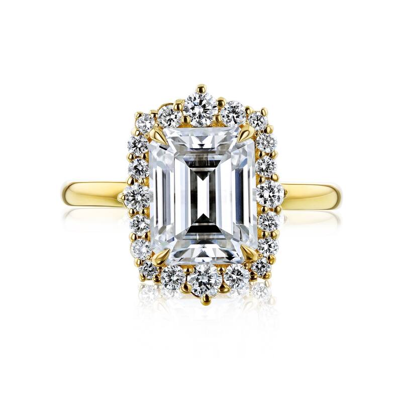 Annello by Kobelli 14k Gold Forever One Elizabeth Engagement Ring (DEF ...