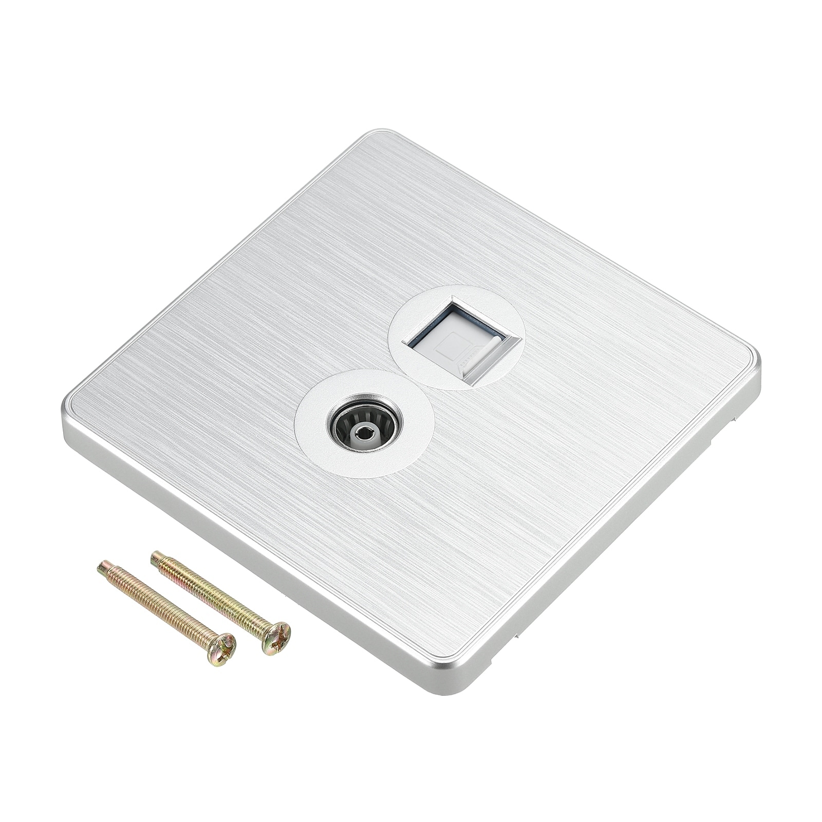 RJ45 CAT6 Socket TV Wall Plate Outlet White for Home Office - Bed Bath ...