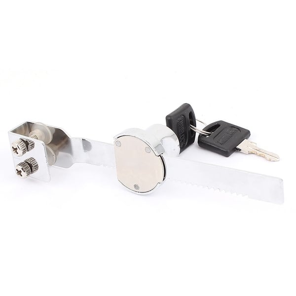 Cabinet Display Case Showcase Sliding Glass Door Lock Silver Tone ...