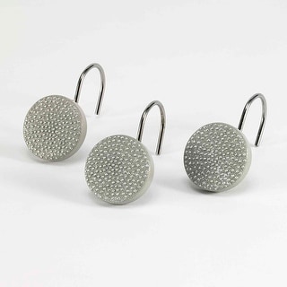 Avanti Linens Dotted Circles Shower Hooks - White - Bed Bath & Beyond ...
