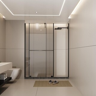 Shower Sliding Door Walk-in Shower Screen Dual Usage - Bed Bath ...