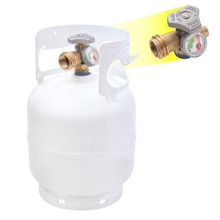 Flame King 5LB Steel Propane LP Tank Cylinder with Gauge & OPD Valves ...