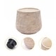 17.32" Diameter Handmade Distressed Fiber Stone Round Pot Planters - 15 ...