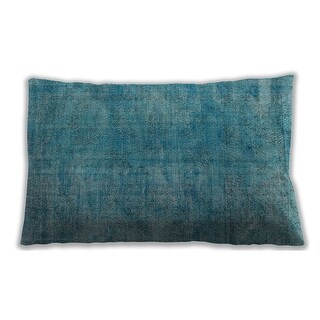 Ahgly Company Traditional Classic Indoor-Outdoor Dark Cyan Green Lumbar ...