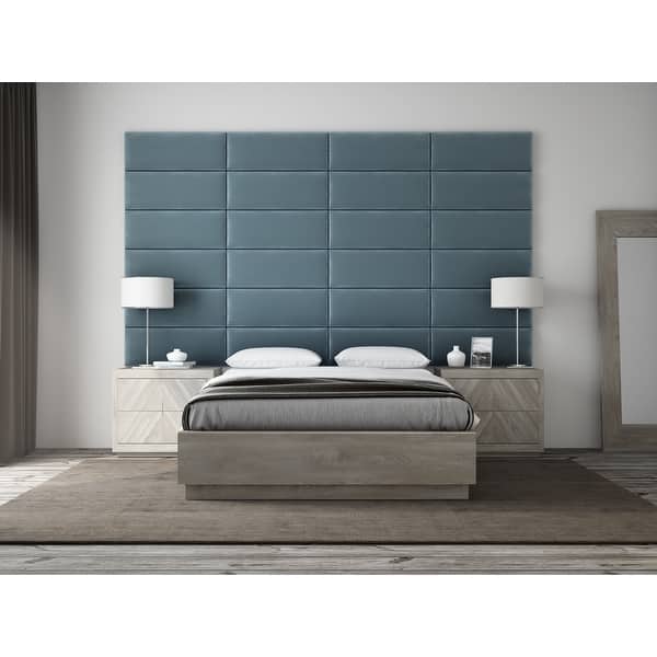 upholstered feature wall