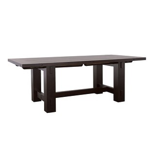 Calandra Rectangle Dining Table with Extension Leaf Vintage Java - 85.50'' x 42.00'' x 30.00 ...