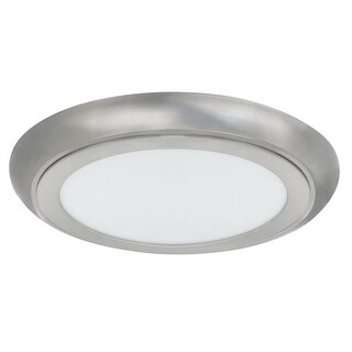 Feit 74232 Single Light 14" Wide LED Flush Mount Ceiling Fixture - Bed ...