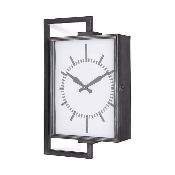 dark grey wall clock