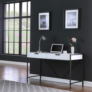 Indi White Desk 2 Drawer - Bed Bath & Beyond - 35571563