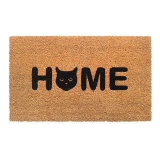 RugSmith Cat Face Doormat, 18"x30" - Outdoor Door Mat, Pet Theme - Bed ...