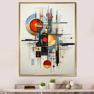 Designart "Constructivism Geometric Constructsan Abstract ...