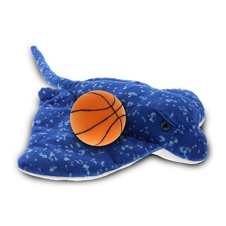 DolliBu Spotted Blue Ray Stuffed Animal with Basketball Plush Toy - 17 ...