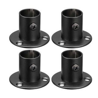 Stainless Steel Pole Sockets Flange Rod Holder Bracket Support, 4Pcs ...