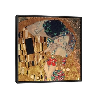 iCanvas "Il Bacio, Square Detail" by Gustav Klimt Framed Canvas Print ...