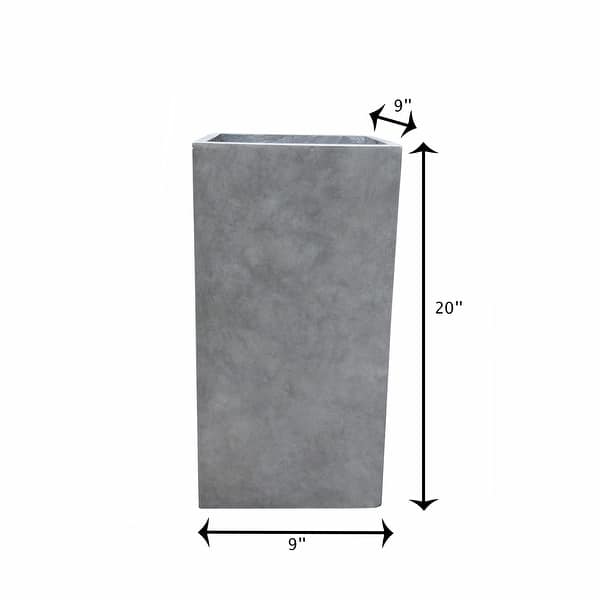 Kante Square Lightweight Concrete and Weather Resistant Fiberglass ...