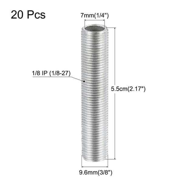Lamp Pipe 1/8IP All Thread 5.5cm Long Extension Rod Coupling Connector ...