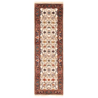 ECARPETGALLERY Hand-knotted Serapi Heritage Cream Wool Rug - 2'6 x 7'9 ...