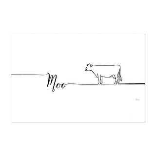 Underlined Farm III Typography Animals Cow Rural Art Print/Poster - Bed ...
