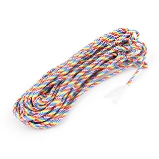 Unique Bargains 6.5M Long Rainbow Color Nylon Safety Rope Tie String ...