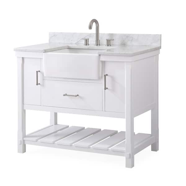 42-Inches Kendia Farmhouse Sink Bathroom Vanity - Bed Bath & Beyond ...