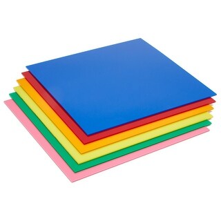 Colored Acrylic Square Blanks for Crafts, 1/8 Inch Thick (3mm, 12x12 In ...