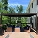 PURPLE LEAF Bronze Louvered Pergola Accessories Roller Blinds, Strip ...
