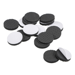 Furniture Pads Adhesive EVA Pads 25mm Dia 4mm Thick Round Black 16Pcs ...