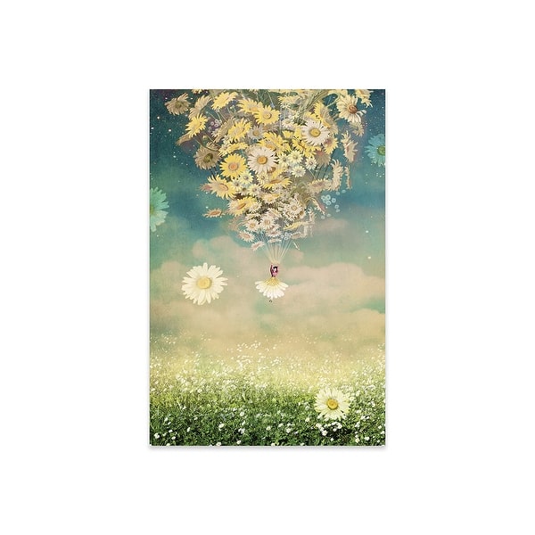 Daisy Print On Acrylic Glass by Catrin Welz-Stein - Bed Bath & Beyond ...