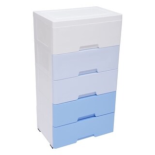 Plastic Dressers with 5 Drawers Storage Cabinet Closet Drawers Tall ...