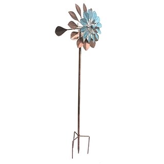 Wind Spinner - Bistratal Blue And Copper Finish With Stake - Bed Bath ...