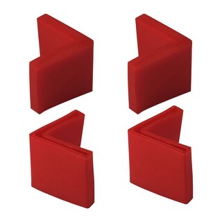 50x50mm Angle Iron Foot Pads L Shaped PVC Furniture Leg Covers 4Pcs ...