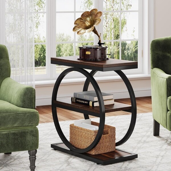 Small end table with storage store