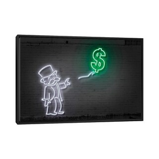 iCanvas "Rich Uncle Pennybags (aka Mr. Monopoly) With A Balloon" by ...