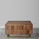 33 Inch Lift Top Storage Trunk Coffee Table, Square, Mango Wood ...