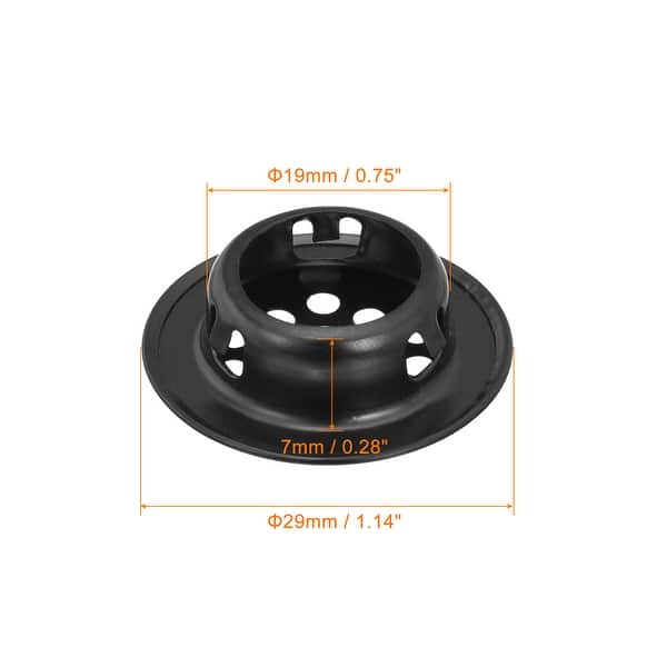 19mm Circular Soffit Vent, 20pcs Stainless Steel Round Air Vents, Black ...