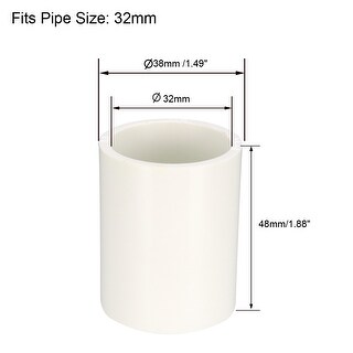 Straight PVC Pipe Fitting Coupling Adapter Connector 1 Pcs - On Sale ...
