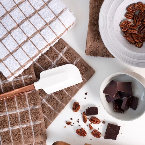 Ritz 3-Pack Terry Check Kitchen Towel and 6-Pack Terry Check Dish Cloth ...