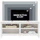 TV Stand for 65 Inch, White Wood Cabinet with 4 Shelves, Fits 50-65 ...