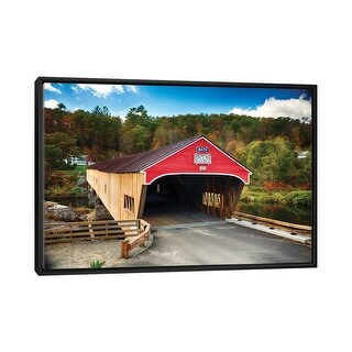 iCanvas "Covered Bridge Entrance View , Bath, New Hampshire" by George ...