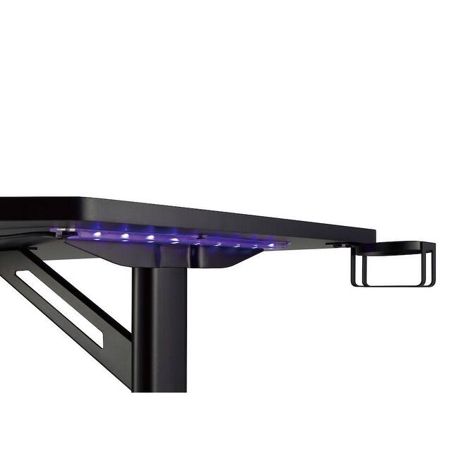 Computer Gaming Desk Table with Multi-Color LED Light - Overstock ...