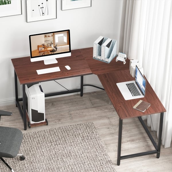SOGES L Shaped Computer Corner Desk for Home Office - Bed Bath & Beyond ...
