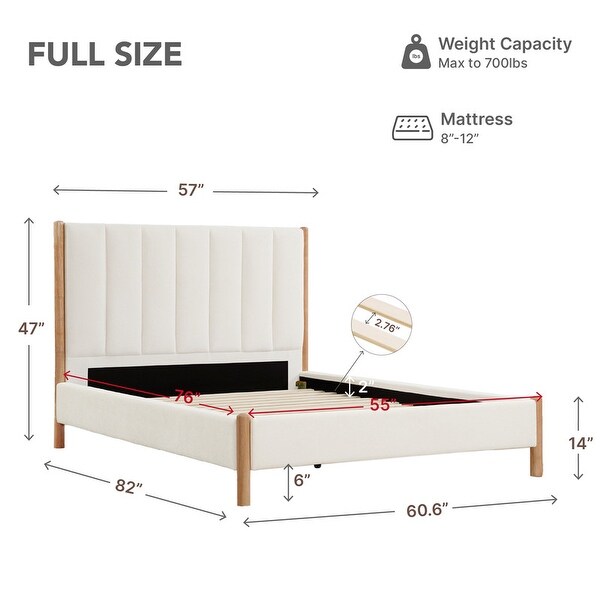 Camillo upholstered platform bed store