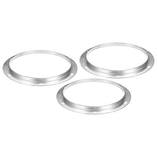 3Pcs 10" Duct Connector Flange Metal Straight Pipe Duct Flange Mounting ...