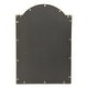 Nuvelle Arch Top Studded Gold Metal Framed Wall Mirror - Bed Bath ...