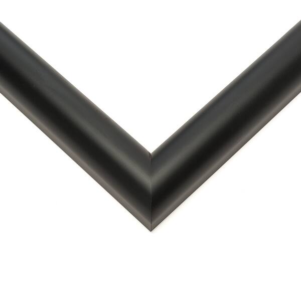 9x16 - 9 x 16 Rounded Black Solid Wood Frame with UV Framer's Acrylic ...