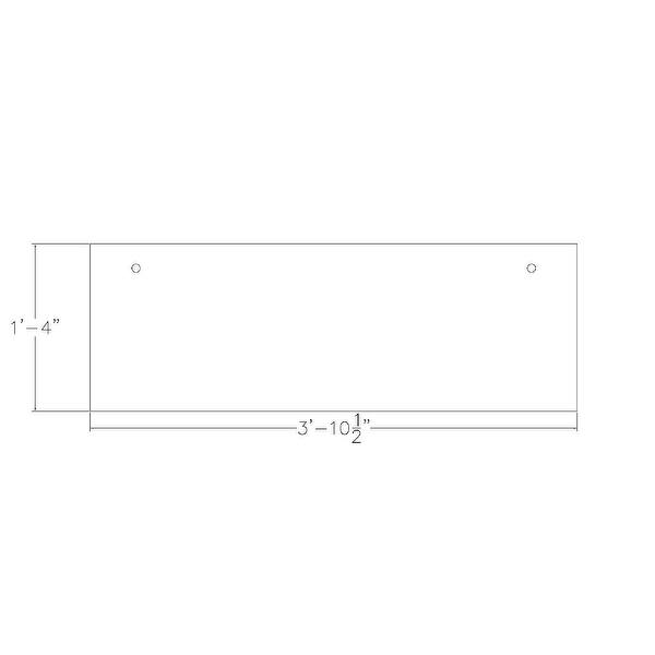 Escape Series 5 L Rectangular Acoustical Ceiling Baffles Set Of 9