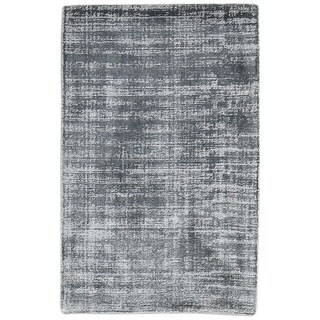 One of a Kind Hand-Woven Modern 2' x 3' Solid Wool Brown Rug - 2' x 3 ...