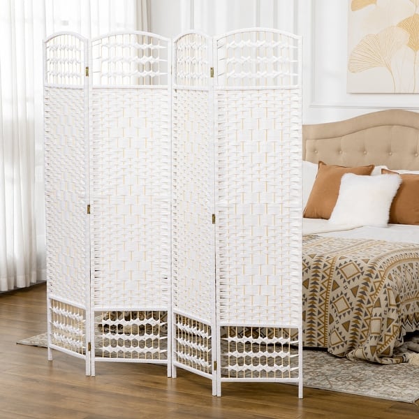 Freestanding Folding 4 Panel Privacy Screen - Bed Bath & Beyond - 39636627