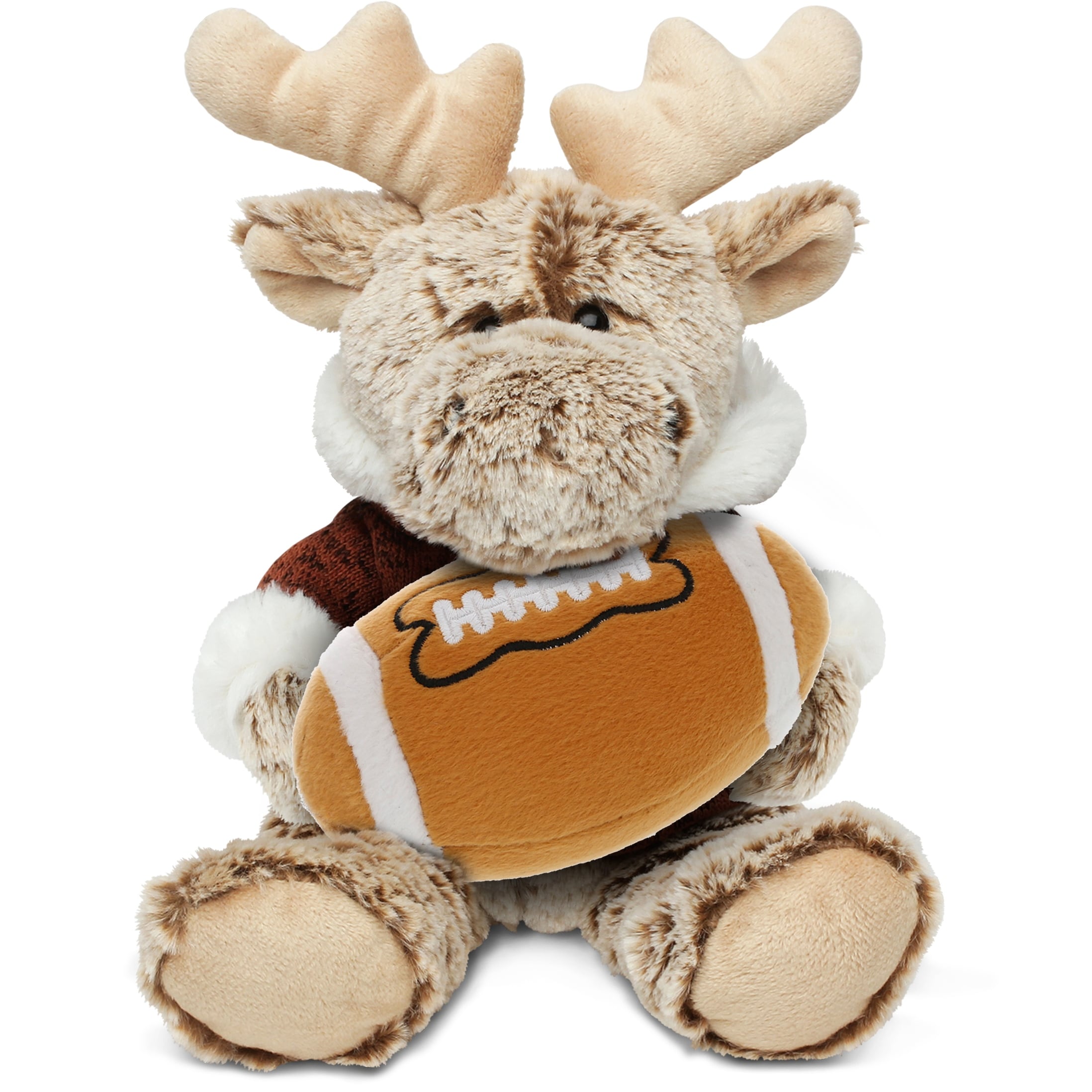 DolliBu Long Arms Moose Stuffed Animal with Football Plush Toy - 21 ...